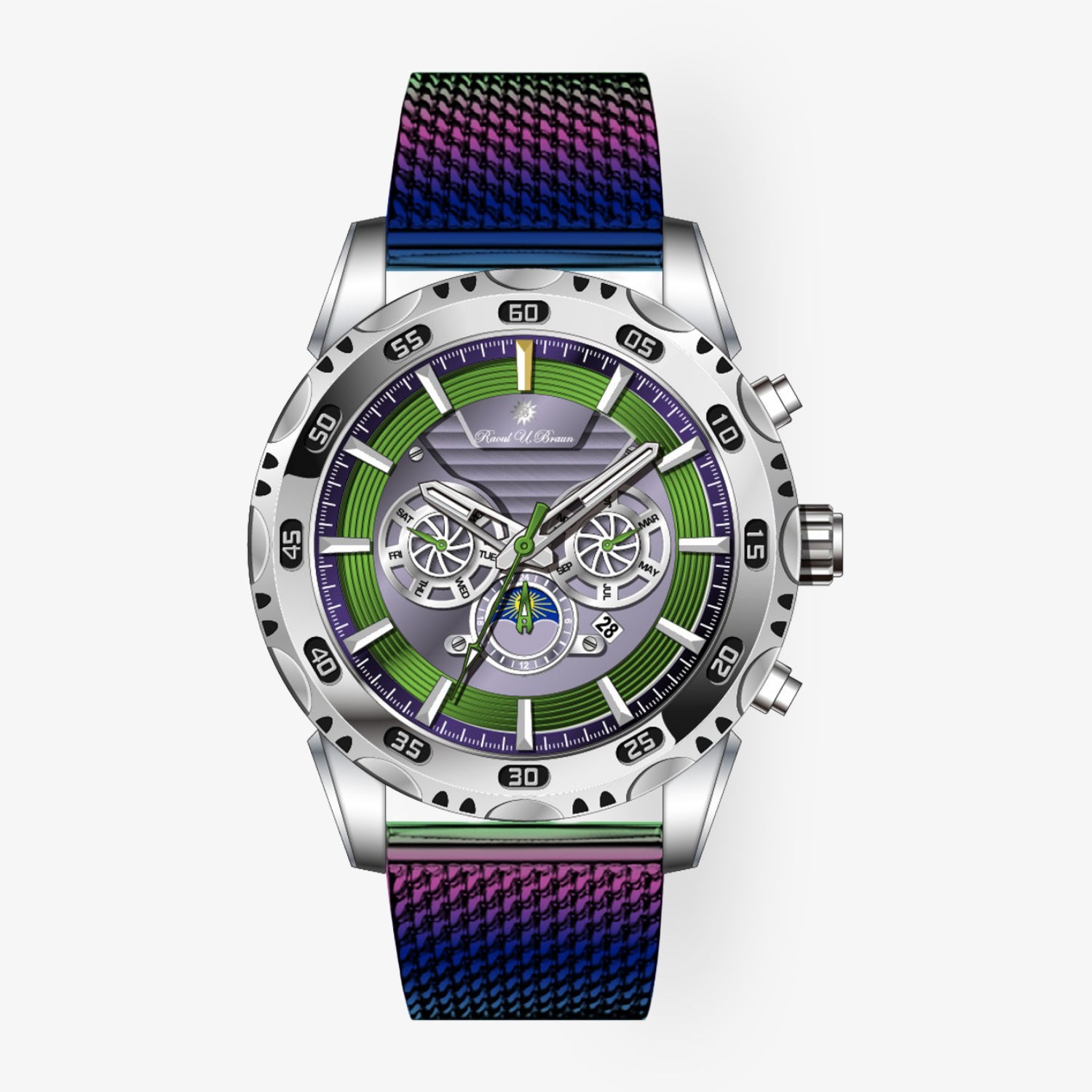 Raoul U. Braun Automatikuhr «Amazonas III» – Limited Edition, Rainbow ...